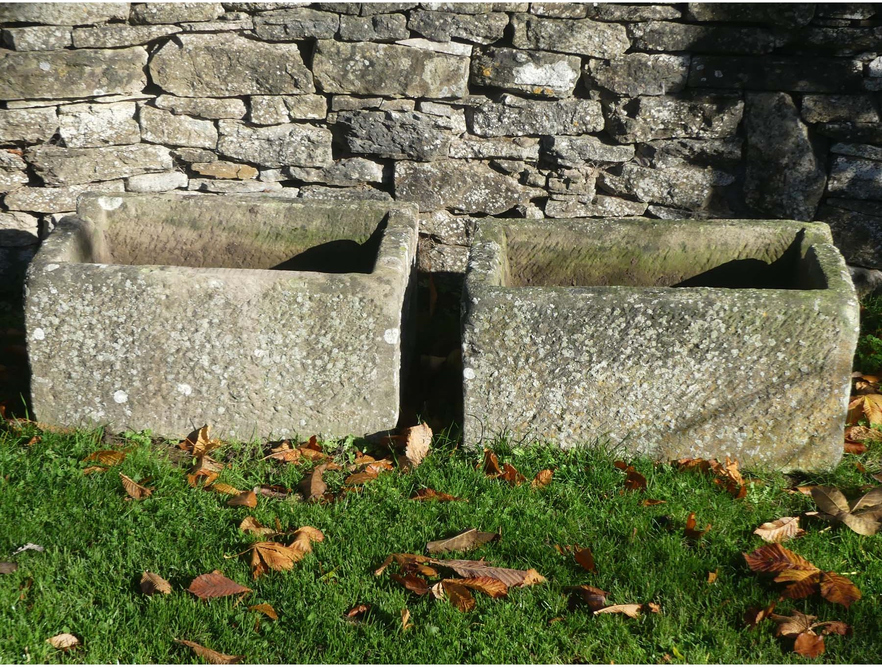Antique Stone Troughs (Pair) | Holloways Garden Antiques