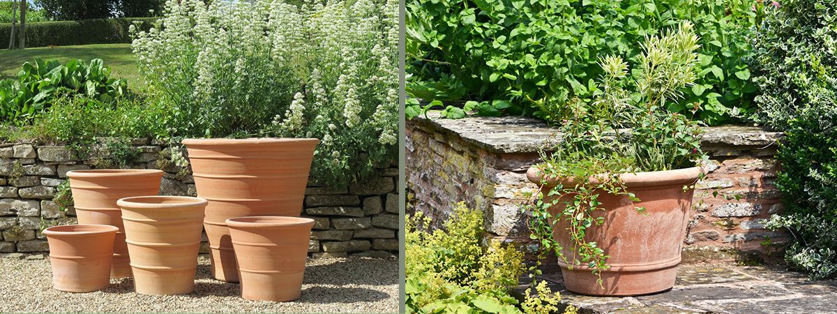 frost resistant terracotta pots from Tuscany | Holloways